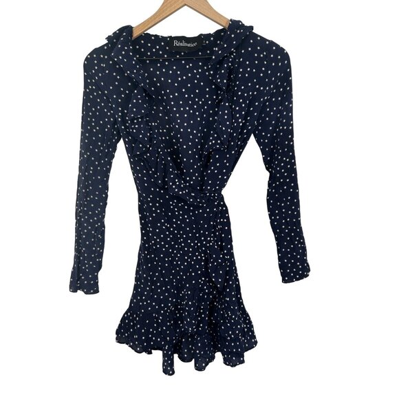 Realisation Par | Dresses | Realisation Par Alexandra Silk Dress Navy ...